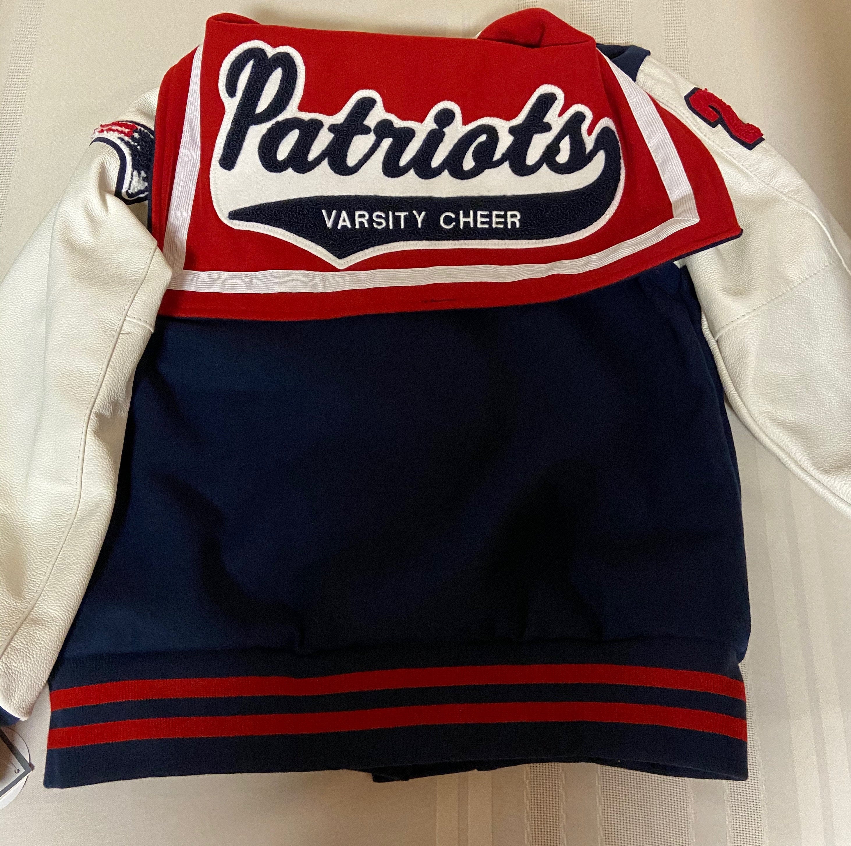 Girl's Letterman Jacket with Flap and Leather Sleeves - All Schools ...